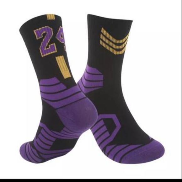 NBA | Underwear & Socks | Kobe Bryant Socks Black New Nba La Lakers 24 ...